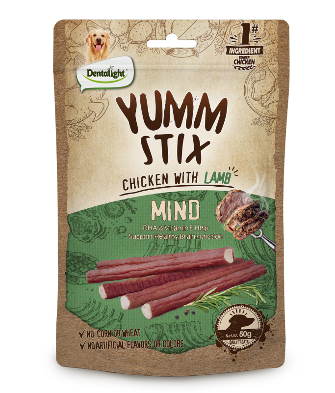 Dentalight Yumm Stix Dog Treat 50g - Chicken With Lamb | SMBG B2B Website
